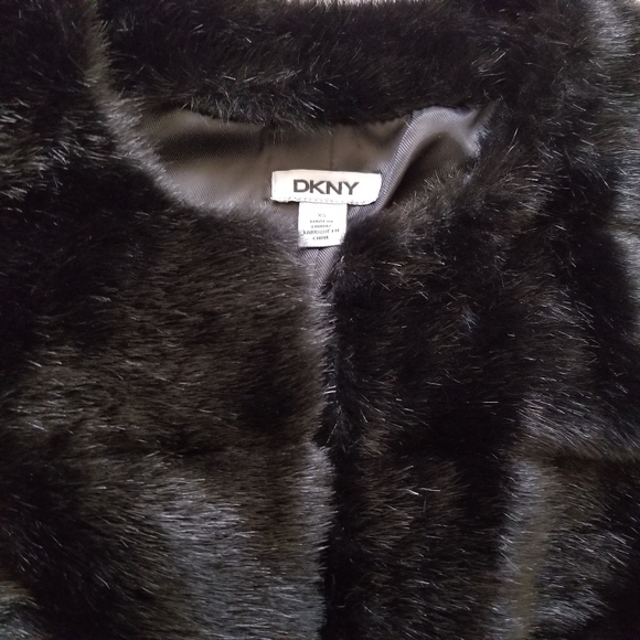 Dkny Coat Faux Fur